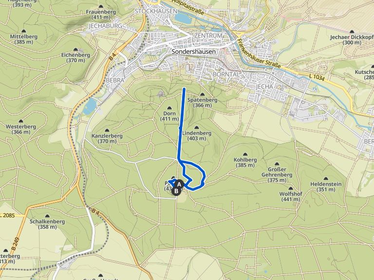 Sondershausen Wandern---- vom Possen zum Rondell und zurück ...